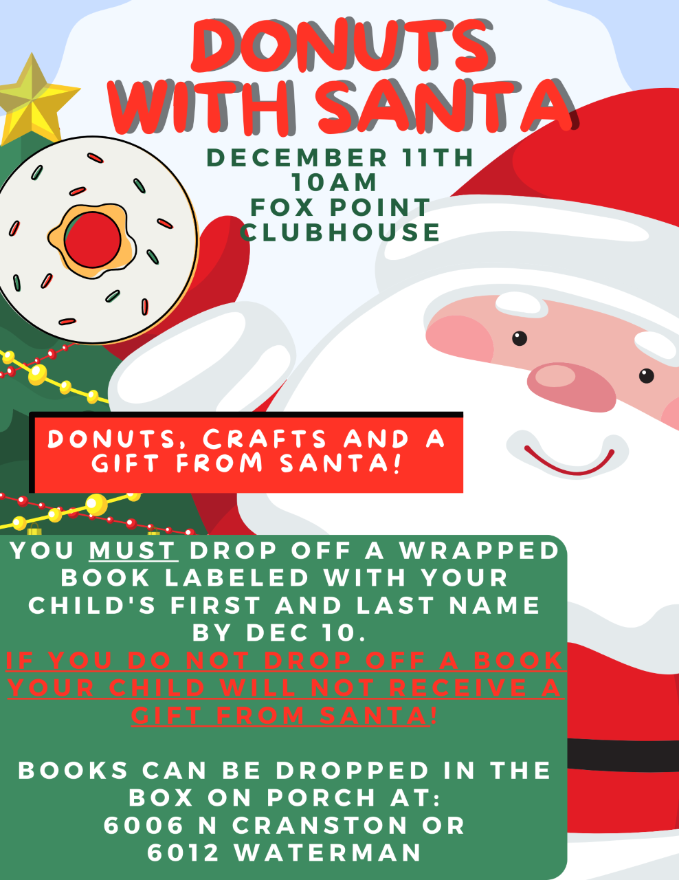 Donuts With Santa – Fox Point